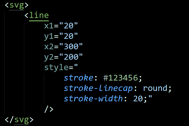 Html svg tag store