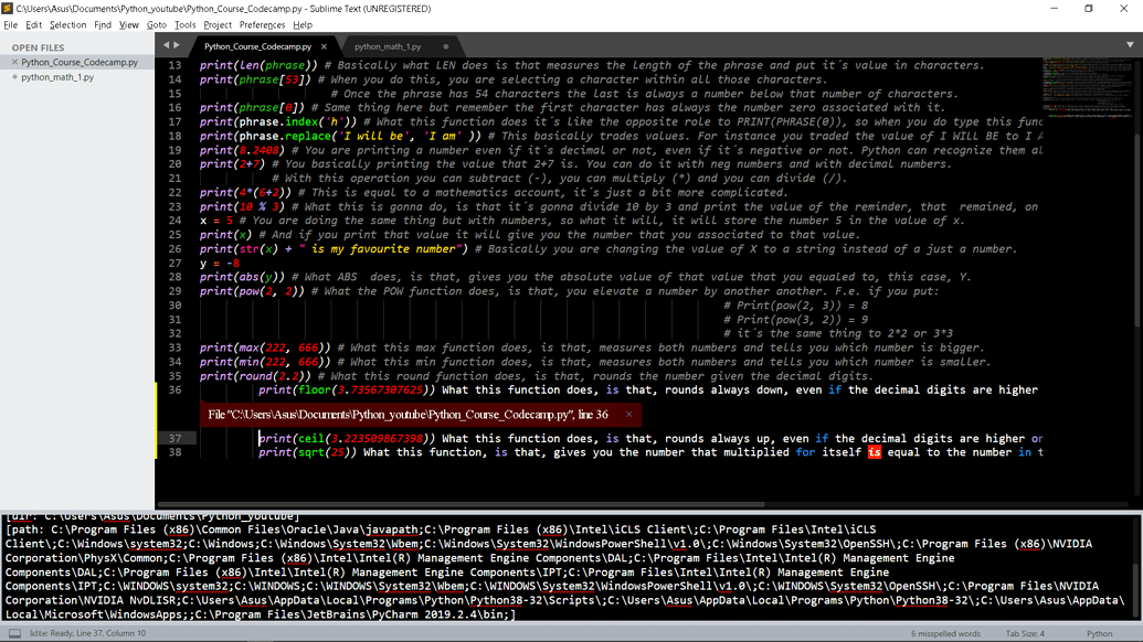 Some Python Functions Are Not Working Technical Support Sublime Forum