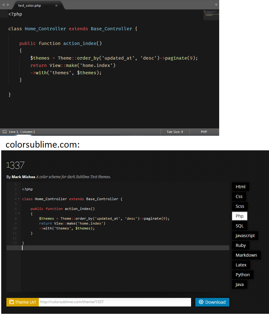 Wrong color schemes - Technical Support - Sublime Forum