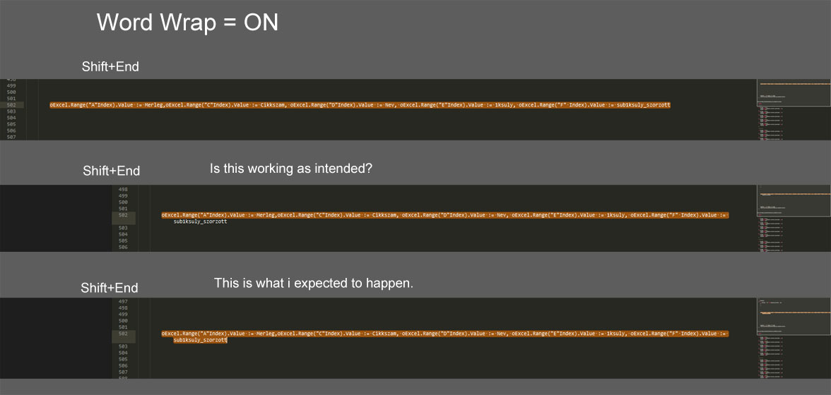 Bug Jump to end Of Line In Word Wrap Mode Technical Support Sublime Forum