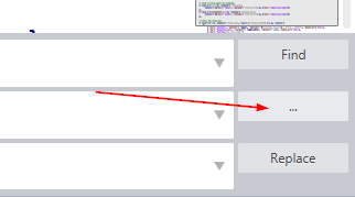 How to open the find in files panel 'where' context menu with the ...