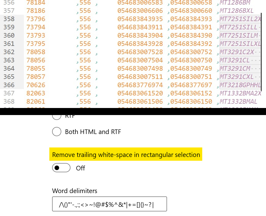 Trim Trailing Whitespace From Block Selection Technical Support 