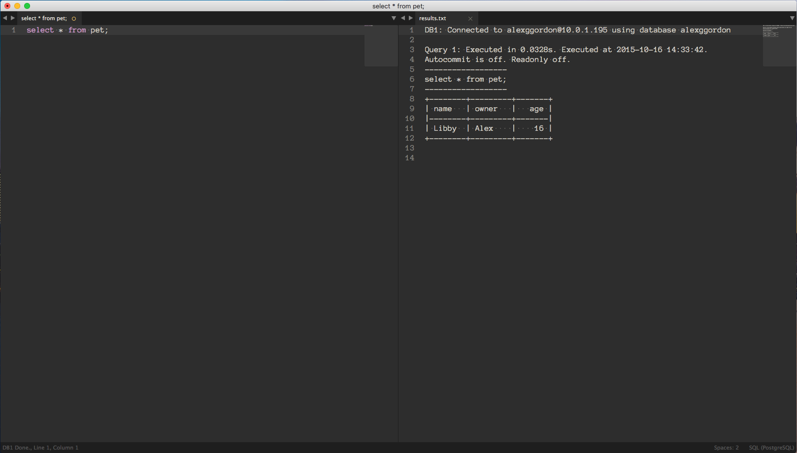 DB1: Sublime Text Database Client - Plugin Announcements - Sublime Forum