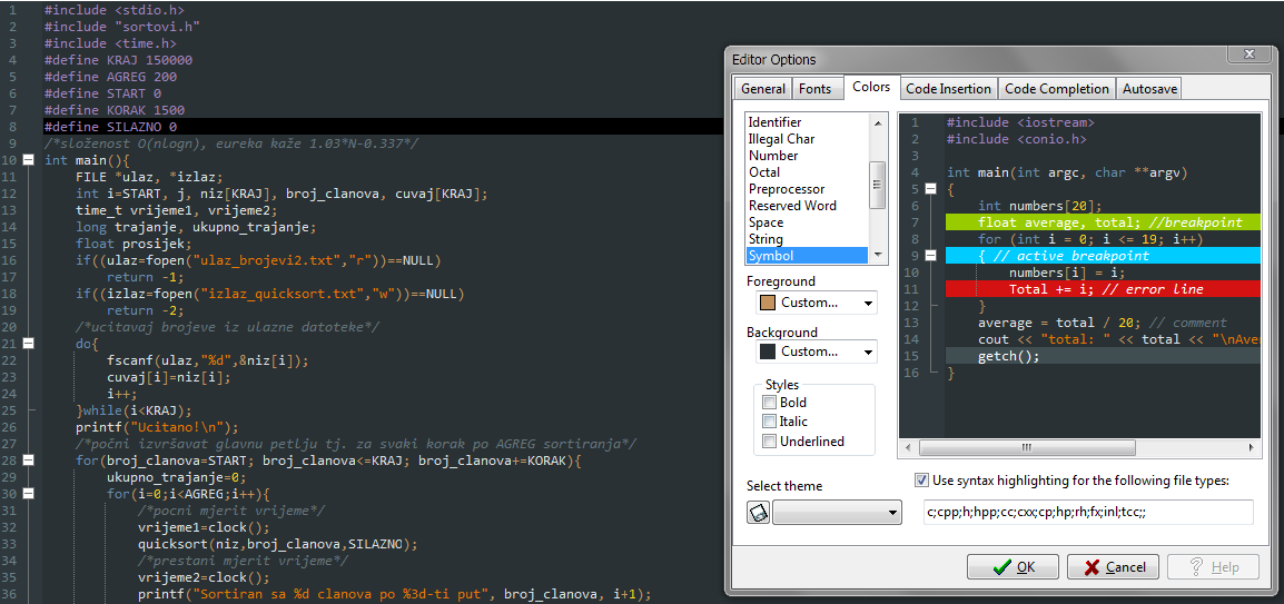 Setting a color for symbols only - Technical Support - Sublime Forum